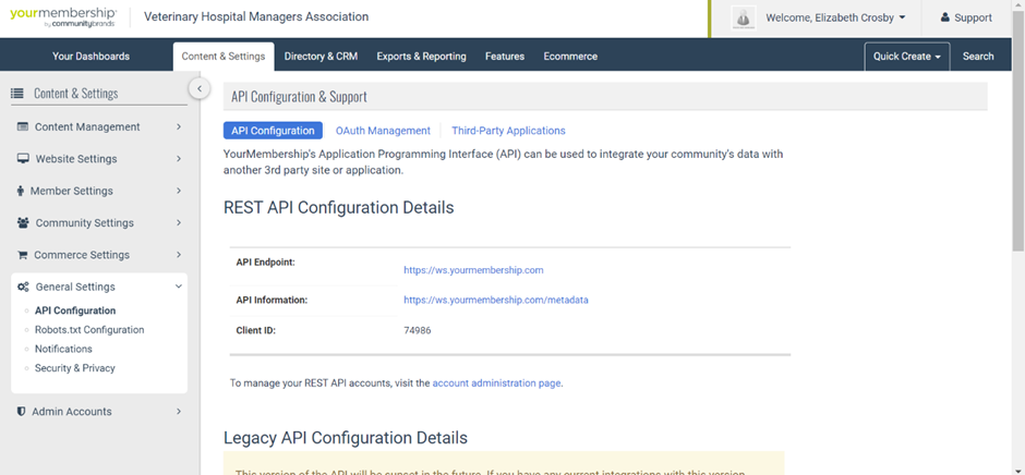 YourMembership Integration Documentation